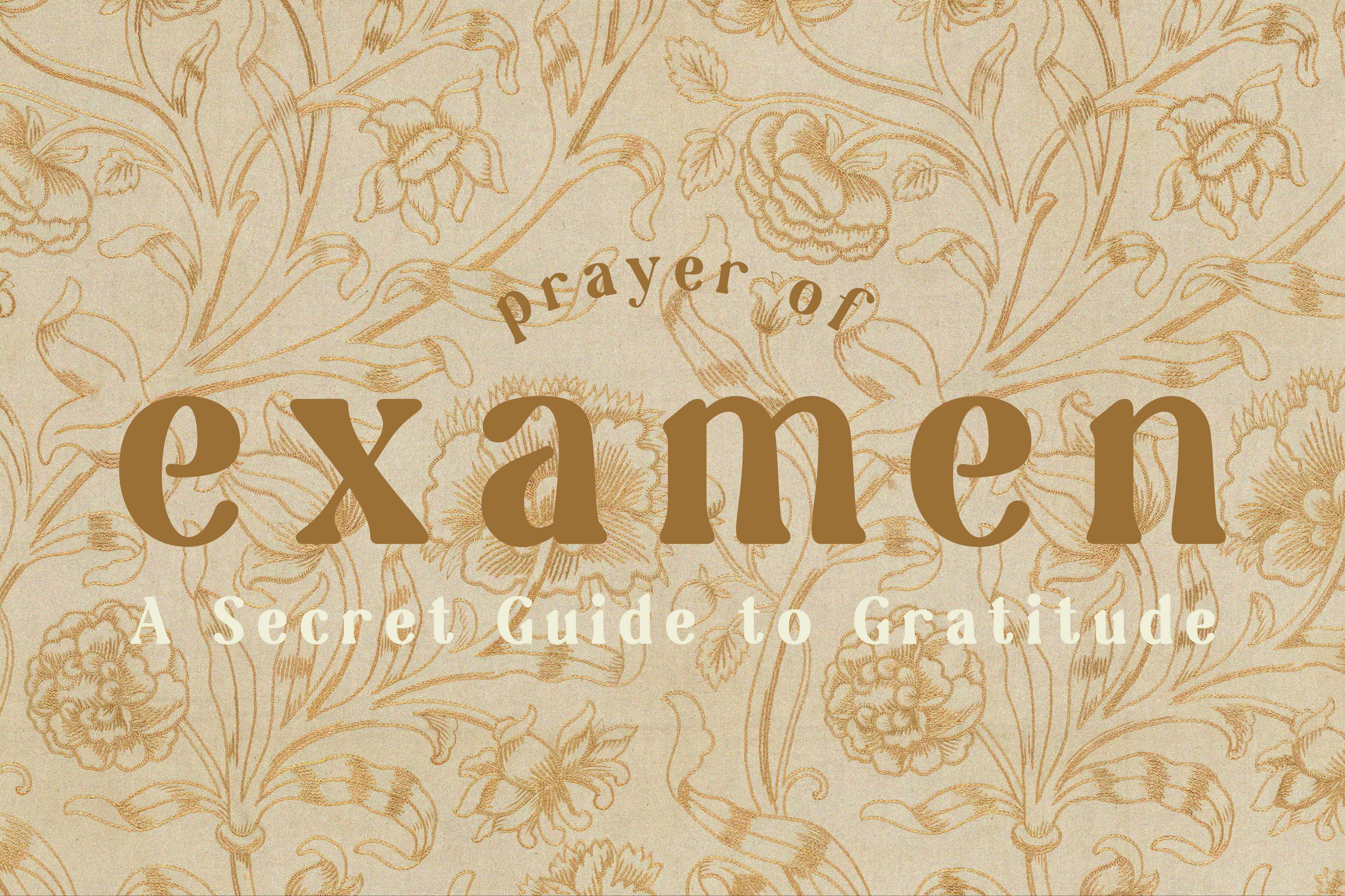 A Prayer of Daily Examen